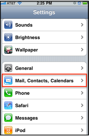 E-Mail Configuration for Smart Phones - Ministry of Health